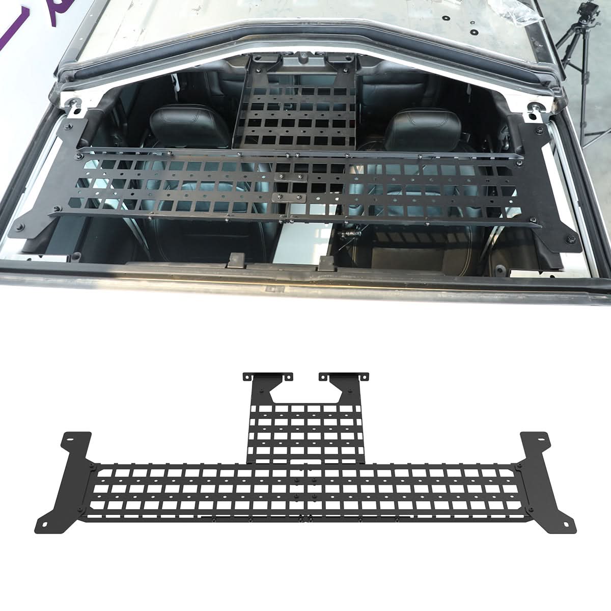 WOLFSTORM Interior Roof Rack Molle Panel for The 2018-2025 Jeep Wrangl