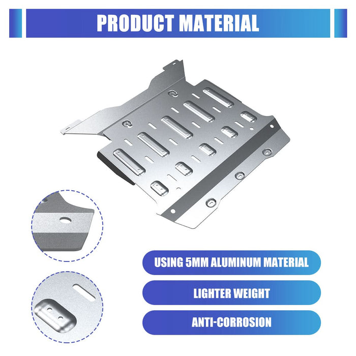 Front Skid Plate Compatible with 2024-2025 Tesla Cybertruck, Aluminum ...