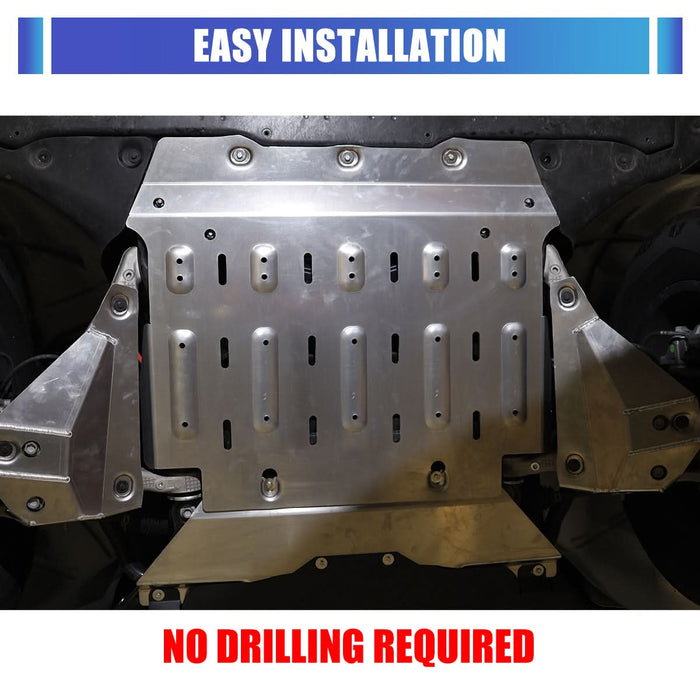 Front Skid Plate Compatible with 2024-2025 Tesla Cybertruck, Aluminum ...