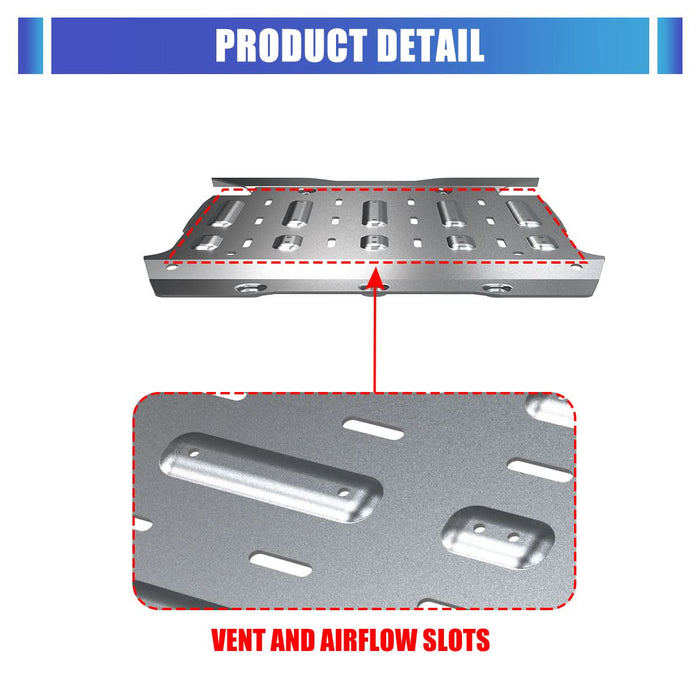 Front Skid Plate Compatible with 2024-2025 Tesla Cybertruck, Aluminum ...