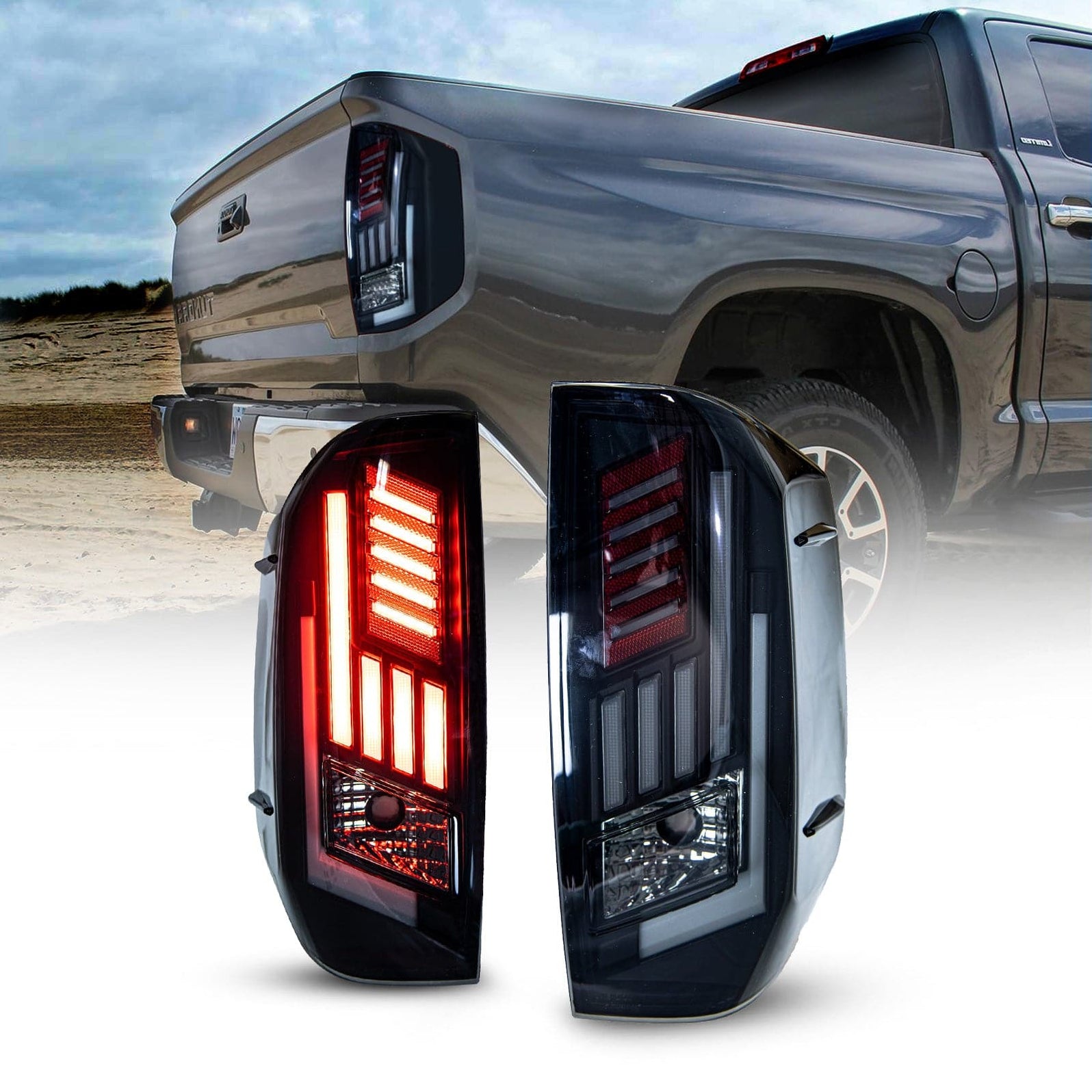LED Tail Light for 2014-2023 Toyota Tundra Sequential Turn Signa Light ...