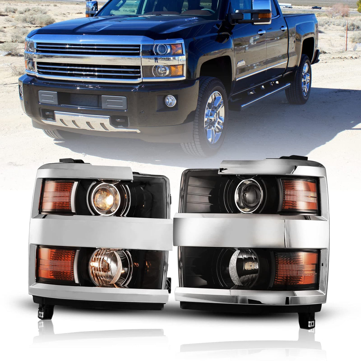 WOLFSTORM LED Headlights for 2015-2019 Chevy Silverado 2500 3500