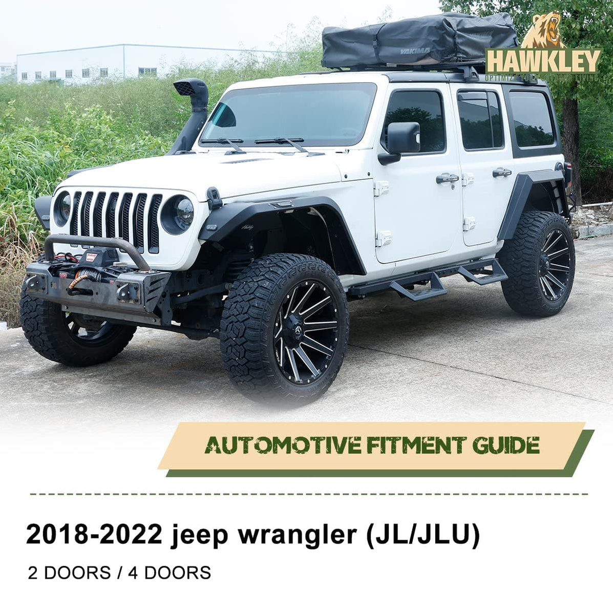 Hawkley Inner Fender Liners for 2018-2024 Wrangler JL/JLU — WOLFSTORM